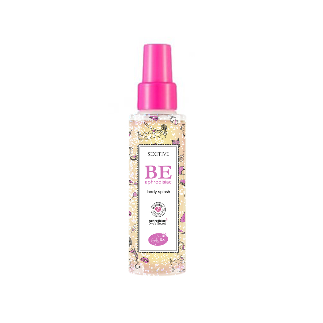 Body Splash con glitter - BE - Descubrite