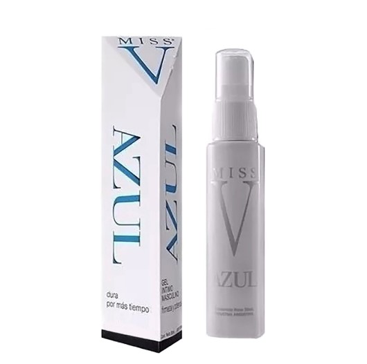 Gel íntimo lubricante masculino AZUL - MISS V - Descubrite